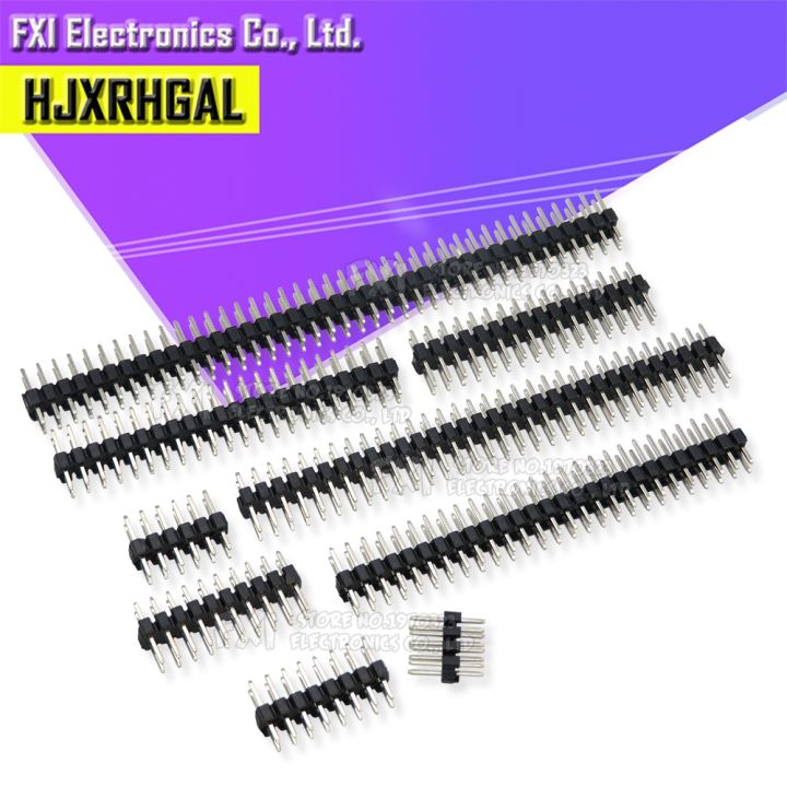 Straight Pins 20-Pack 2.54mm Double Row Pin Headers - Compatible With ...