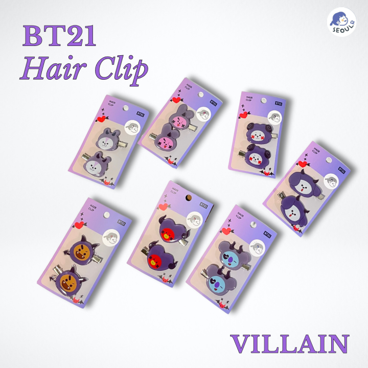 SEOULR | BT21 Hair Clip Villain | Lazada.co.th