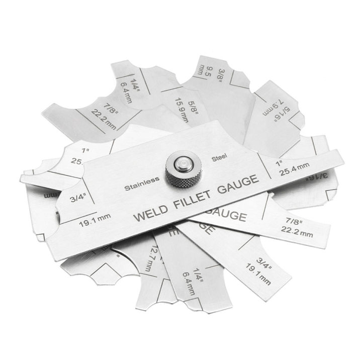 7 PCS Fillet Welding Inspection Gauge Set Rule Gauge Welding Inspection ...