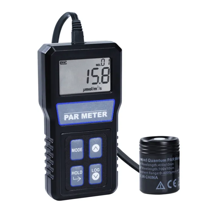 (TQYV) Digital PAR Meter IP68 Waterproof Probe Full Spectrum Quantum ...