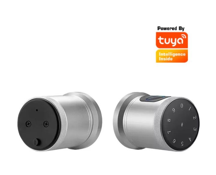 TTlock&tuya app apartment round handle smart lock Bluetooth connection ...
