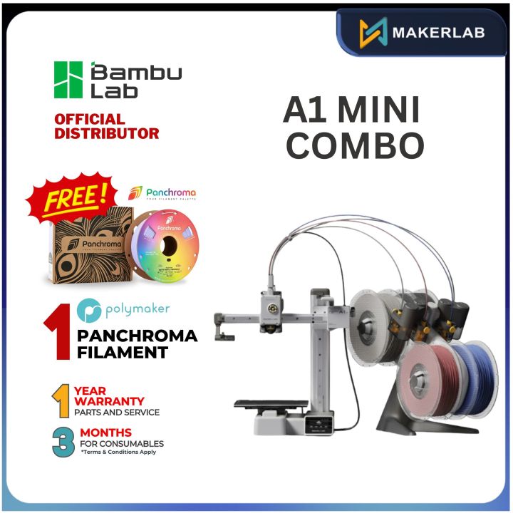 Bambu Lab A1 Mini Combo Full-auto Calibration. 4-Color Printing with ...