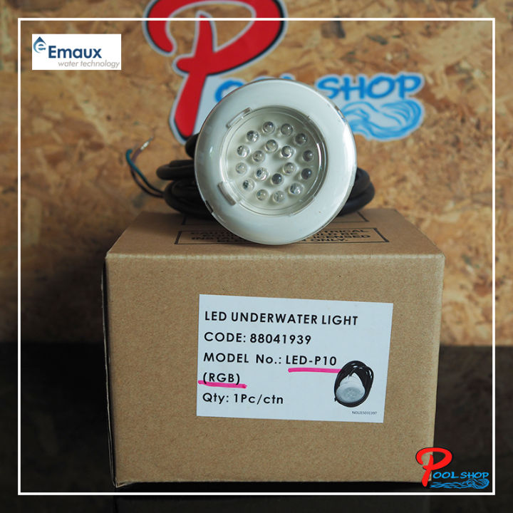 Emaux Plastic Underwater Light Led-P10 ไฟสระว่ายน้ำเปลี่ยนสีได้ Change ...