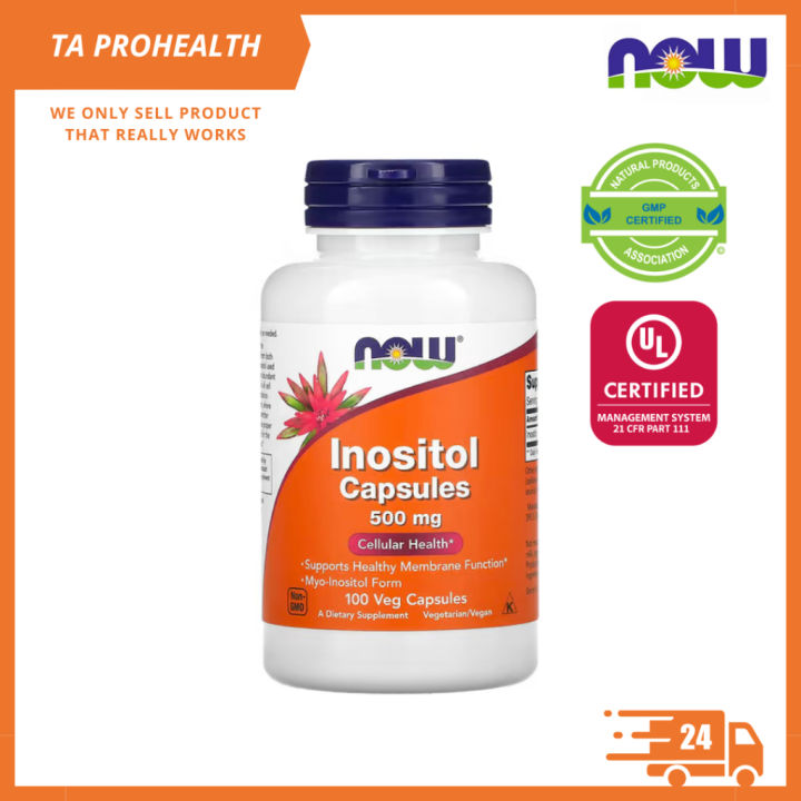 Now Foods Inositol Capsules 500 mg 100 Veg Capsules | Lazada