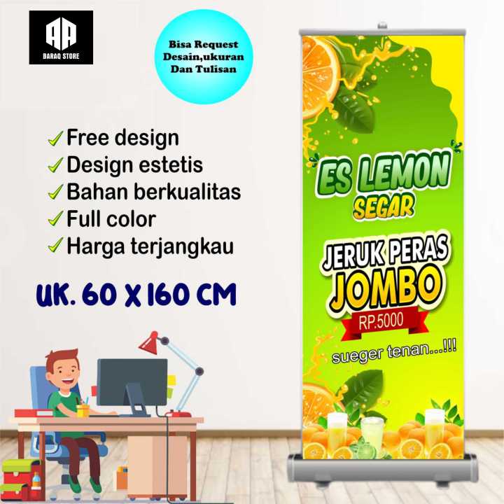 Cetak Banner Cetak Spanduk ES LEMON DAN ES JUMBO UKURAN 60X160 BISA ...