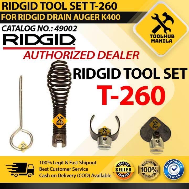 Ridgid Tool Set T-260 for Ridgid Drain Auger K400 Blades | Lazada PH