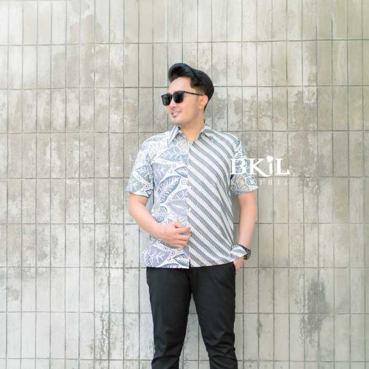 KANTHIL Baju Batik Couple Pria Wanita Atasan Batik Kerja Couple ...
