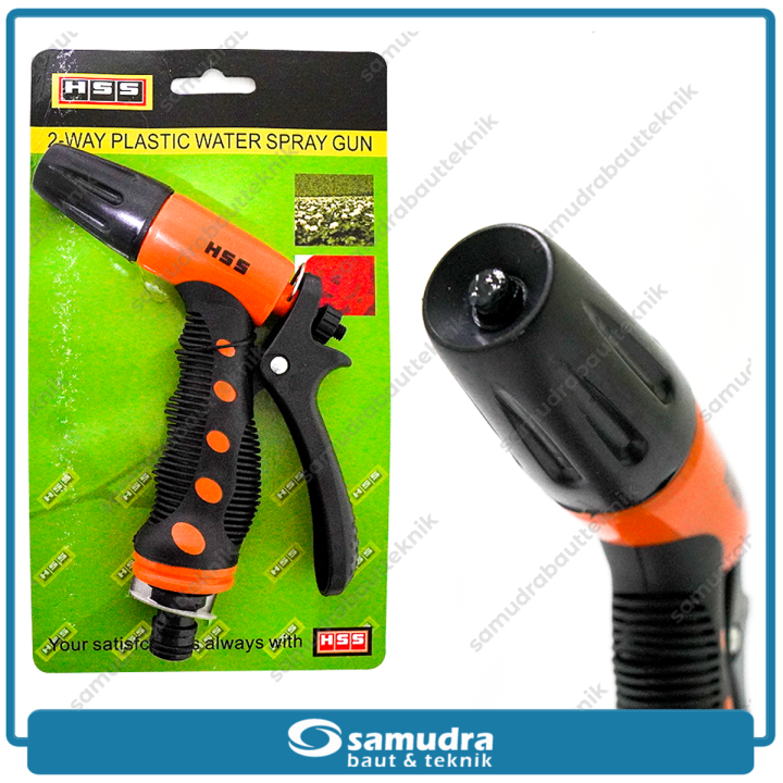 Kepala Semprotan Air HSS 2 Way Hose Nozzle Spray Pistol Bahan Plastik ...