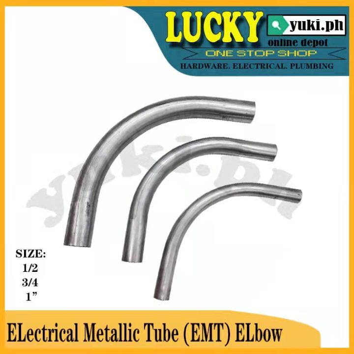ELECTRICAL METALLIC TUBBING (EMT) LONG ELBOW 1/2" , 3/4" ,1" | Lazada PH