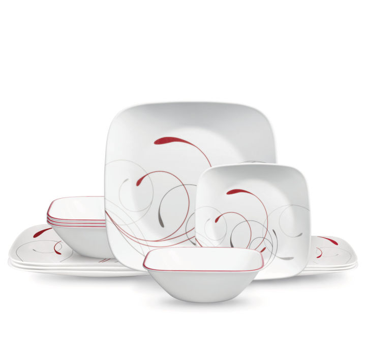 Corelle Splendor, Square, 12 Piece, Dinnerware Set | Lazada PH