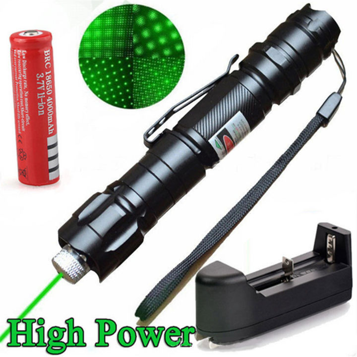 Redwokea【 Fast Delivery】1pcs Long-range Green Flashlight USB chargeing ...