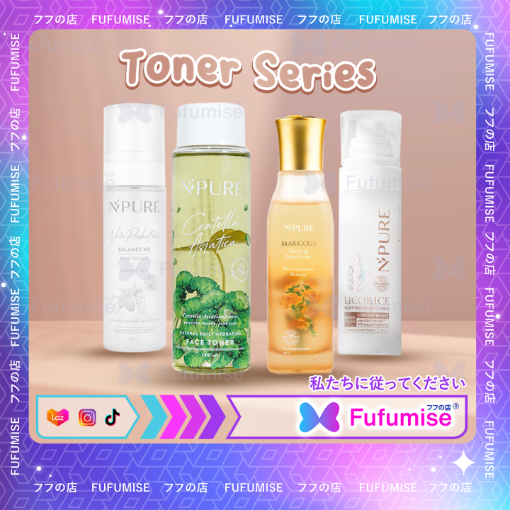 NPURE Toner Series | Noni Probiotics | Centella Asiatica | Licorice ...