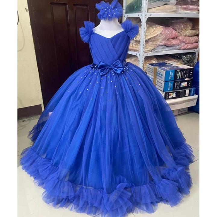 TRENDY RAFFLES GOWN FOR KIDS (BIRTHDAY/PHOTOSHOOT GOWN) | Lazada PH