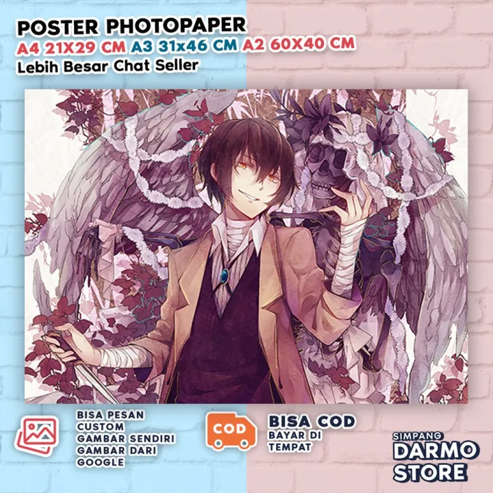 Poster Bungou Stray Dogs Dazai Atsushi Naomi Kyoka Foster Anime ...