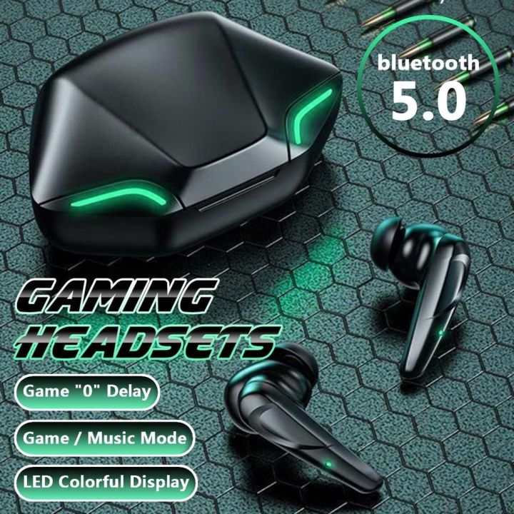 TWS Bluetooth Earphone For Gaming In-Ear Earbuds Bluetooth Headphone ...