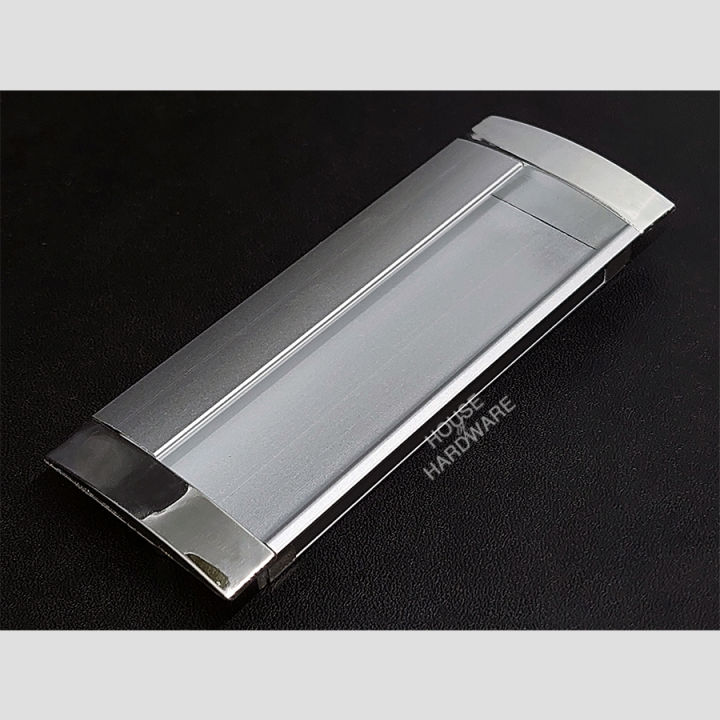 2 Pcs HANDLE TANAM SILVER LIS CHORME PLASTIK 96 mm / TARIKAN PINTU ...