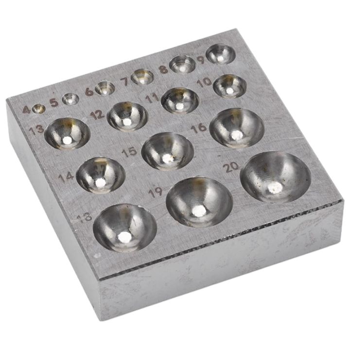 Steel Dapping Block-for Jewelry Making-Semi Circular Metal Forming Tool ...