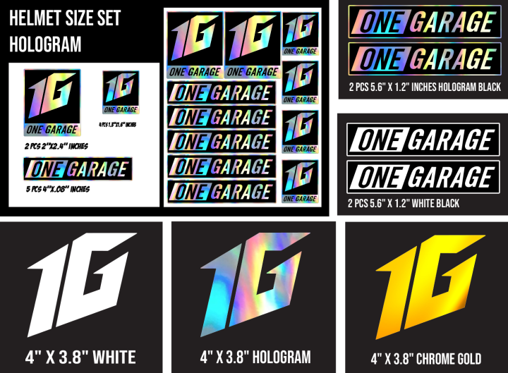 1G Inspired One Garage Sticker Decal Waterproof | Lazada PH