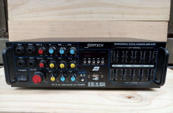 Suntech/Homevision AV-3800 UB FM BLUETOOTH Stereo karaoke power ...
