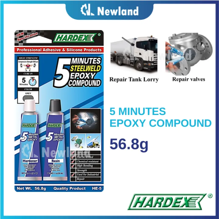 Hardex Gam 2 Tan / Epoxy Glue / Gam Epoxy / Gum 2 Ton / 5 Minutes ...