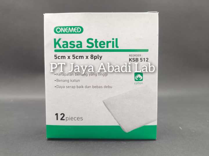 kasa steril sterile kassa 5x5 isi 12 lembar per box | Lazada Indonesia
