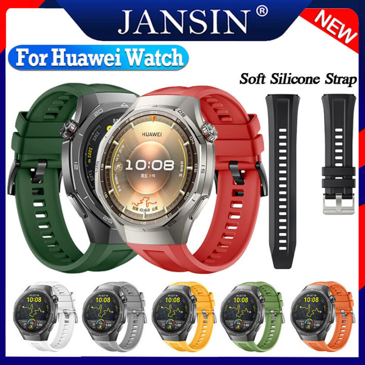 สายซิลิโคนเดิมสำหรับนาฬิกา Huawei Watch GT 6 Pro 46 มม.สายรัดข้อมือ ...