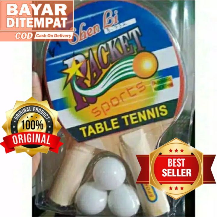 Raket Tenis Meja Set Shen Li dan 3 Bola. Bet Tenis Meja. Tennis Meja ...