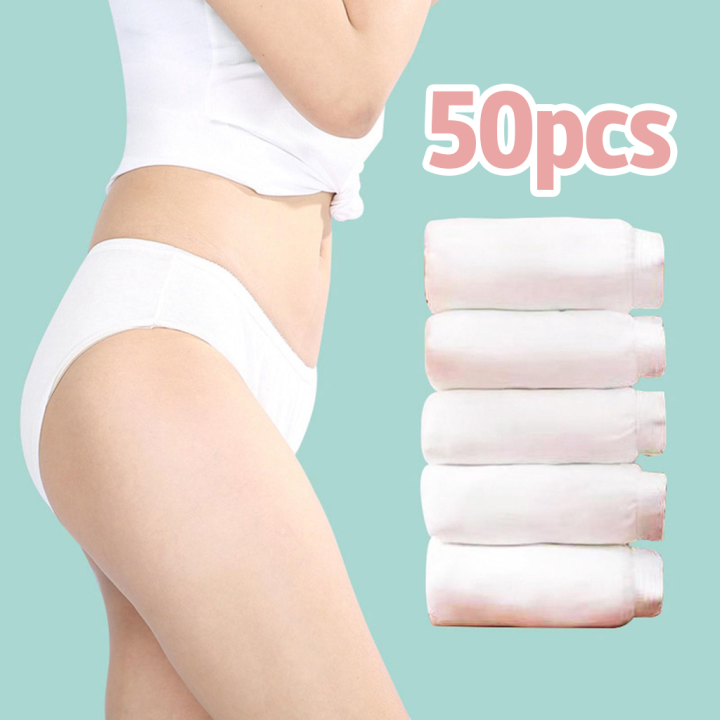 【Wilber】กางเกงในกระดาษ 110-115cm (50ชิ้น/แพ็ค) กางเกงในสปา | Lazada.co.th