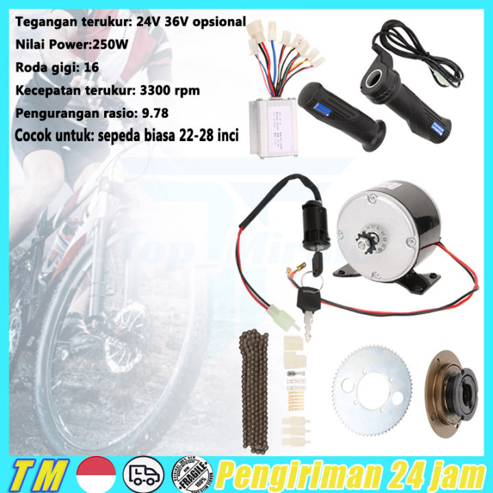 Ready ya,cod MY1016Z 24V 36V 250W Ebike Electric Bike Conversion Sepeda ...