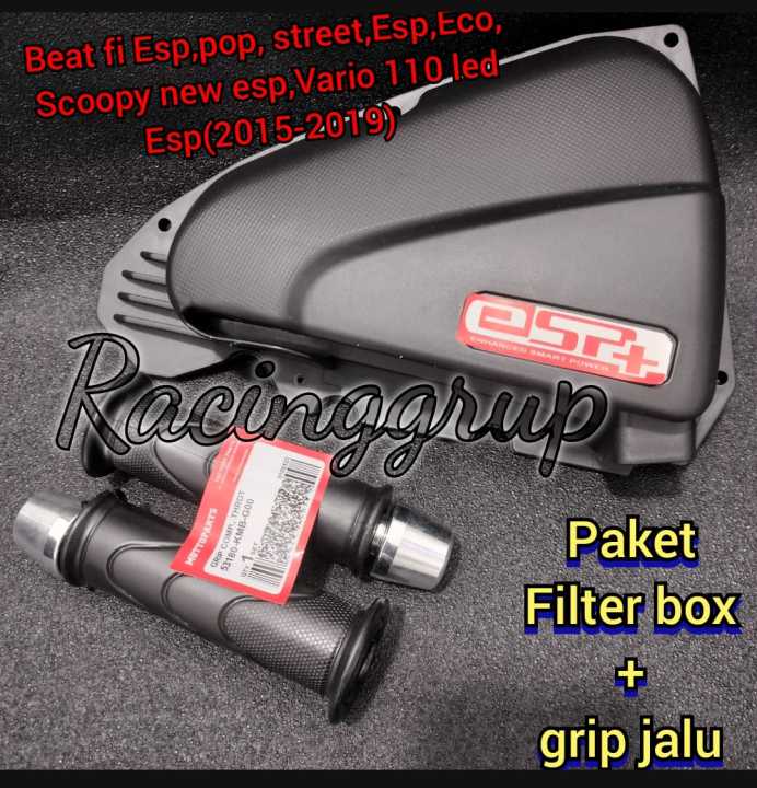 1 set grip jalu + Tutup box filter udara beat fi beat street beat pop ...
