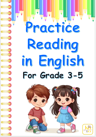 Practice Reading in English for Grade 3 to 5 27 pages a4 size BOOKBIND ...