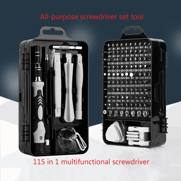 Tool box set 115 In 1 Multifunct Mini Magnetics Precision Screwdriver Set Computer PC Mobile ...