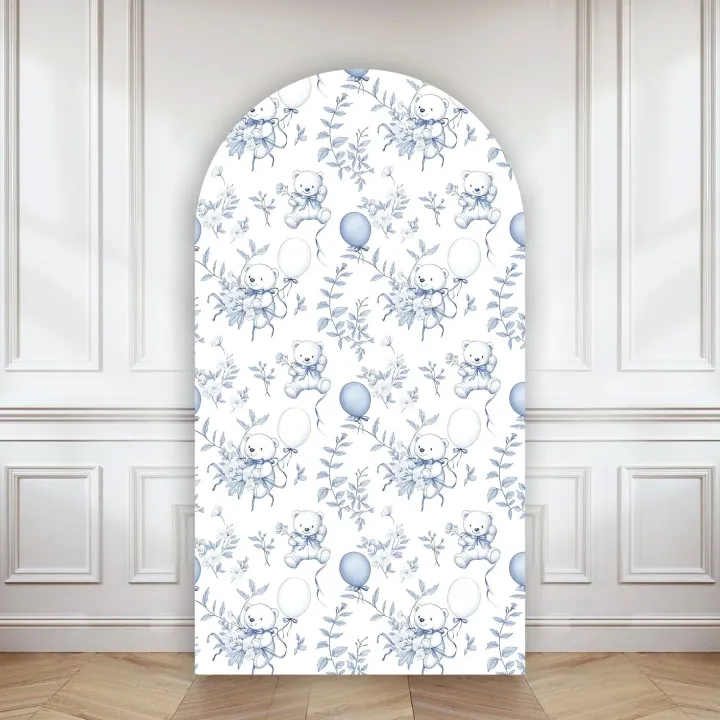 Design creative backdrops Mehofond Custom 2-Sided Blue Flowers Cute ...