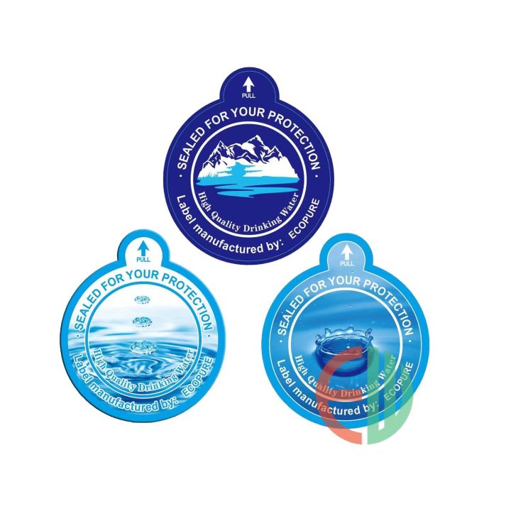 Hygienic Sticker/Non Spill Cap /Round Gallon Sticker(1,000PCS) High ...