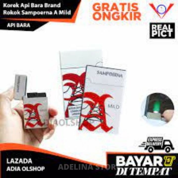 KOREK API BARA BRAND ROKOK A MILD PUTIH KOREK LIGHTER MANCIS | Lazada ...