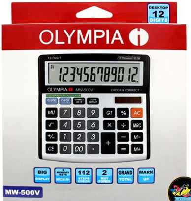 OLYMPIA ELECTRONIC CALCULATOR MW-500V | Lazada Singapore