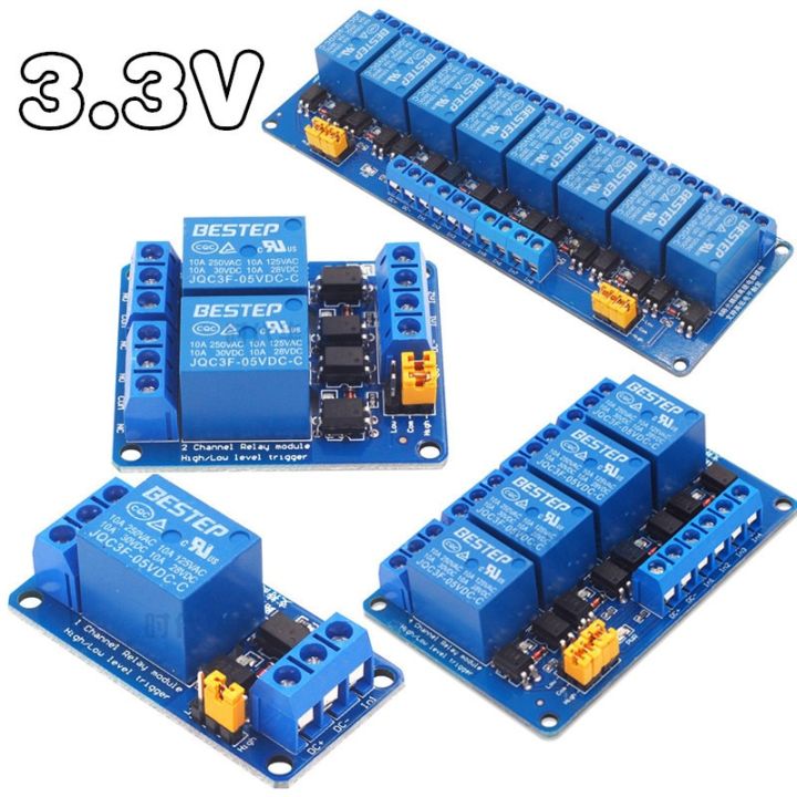 3V 3.3V 1/2/4/8 Channel Relay Module High and low Level Trigger Dual ...