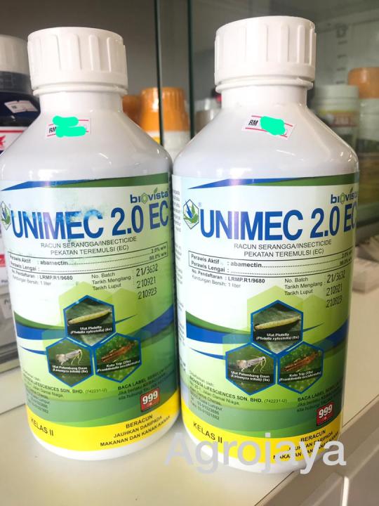 Unimec 2.0 EC Abamectin 2% Racun Serangga 1L（Racun Ulat）/ Insecticide ...