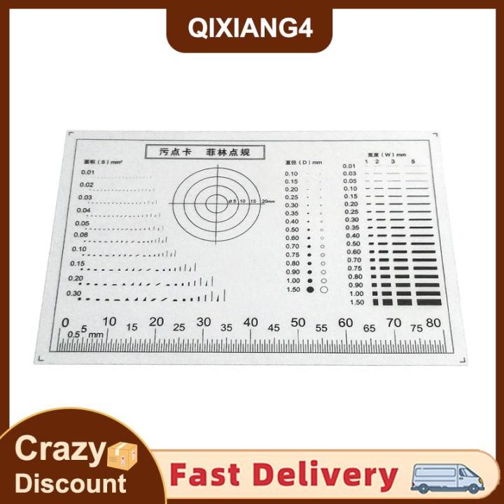 【SDJZT】 Gauge Point Gauge Transparent Film Stain Card Comparison Card ...
