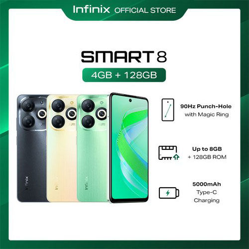 INFINIX SMART 8 [GARANSI RESMI 1 TAHUN] | Lazada Indonesia