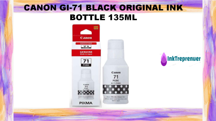CANON GI-71 BLACK ORIGINAL INK BOTTLE 135ML | Lazada PH