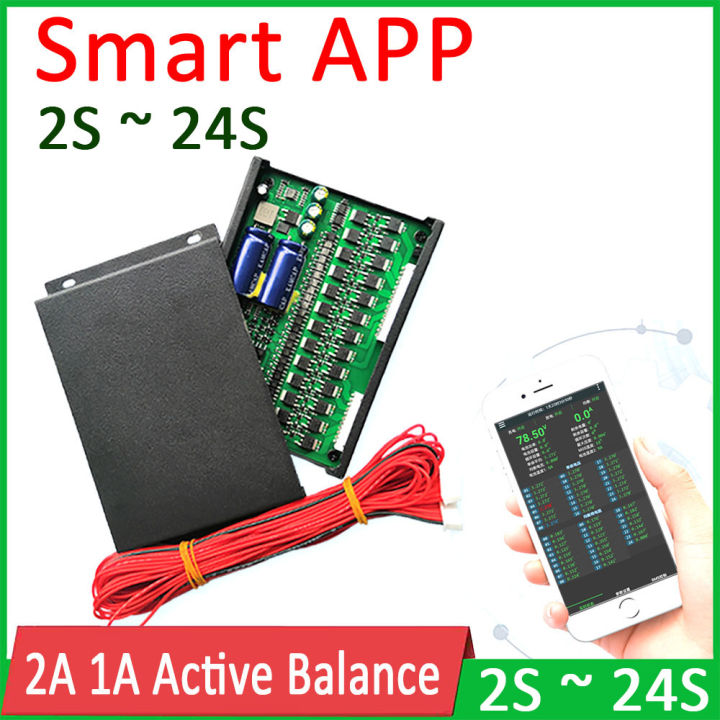 【Worth-Buy】 1a 2a Balance 2s ~ 24s Lithium Active Equalizer Bluetooth App Bms Li-Ion Lifepo4 Lto ...
