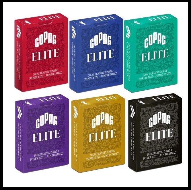 Copag Elite 100% Plastic Playing Cards Poker Size Jumbo Index ...