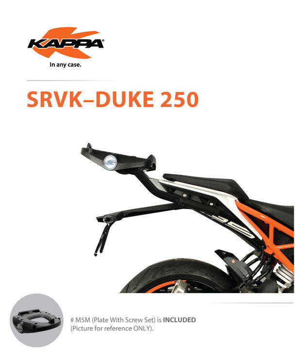 KAPPA (SRVK) KTM DUKE 250 SPECIAL ADVANCE RACK MOTORCYCLE RACK | Lazada