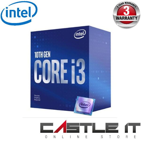 Intel Core i3 10100 10105 10100F 10105F Processor 10th Gen Quad Core 4 Cores INTEL UHD Graphic ...