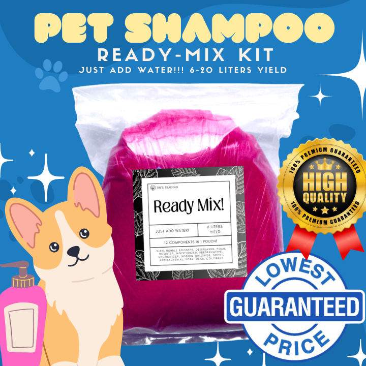 DIY PET SHAMPOO READY MIX KIT (with madre cacao)(Tins tipid kits) (tins ...