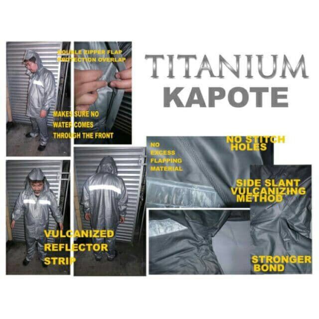 Original Titanium Grey Kapote/ High Quality Raincoat | Lazada PH
