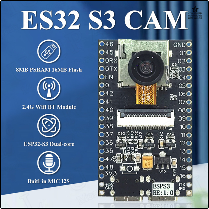[angyy] ESP32-S3 Development Board 2.4G Wifi BT Module with MIC OV2640 Camera Module NEW ESP32 ...