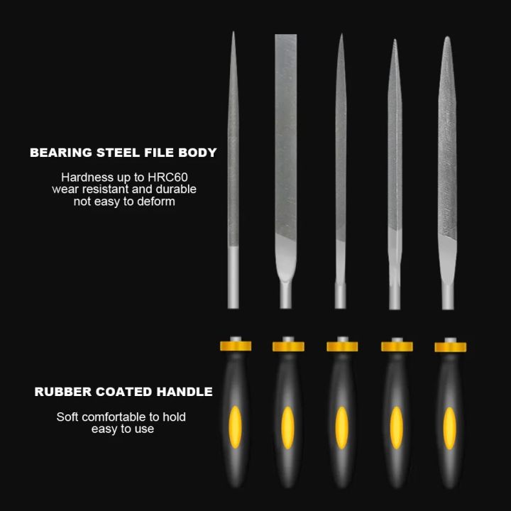 Carving Tools Mini File Set Microtech Folder Diy Rasp Hand Needle Metal ...