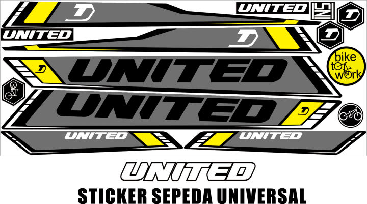 STICKER UNIVERSAL BIKE UNITED STIKER SEPEDA | Lazada Indonesia